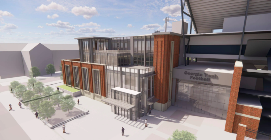 Fresh concept emerges for Georgia Tech's revised football stadium | Urbanize Atlanta